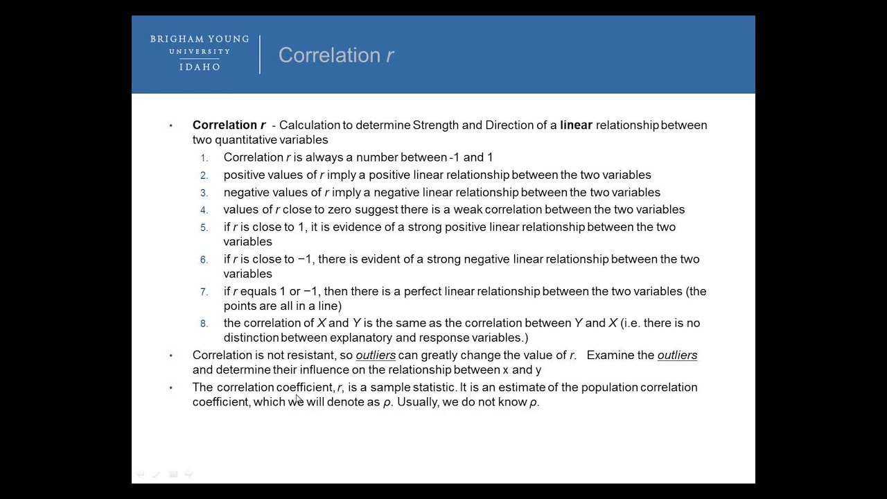 Lesson 22 - Describing Bivariate Data - Part I