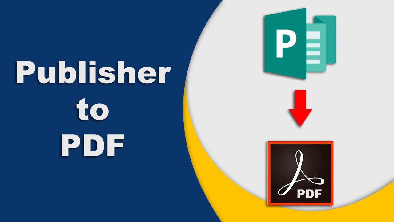 How to convert publisher File to PDF Document using MS Publisher