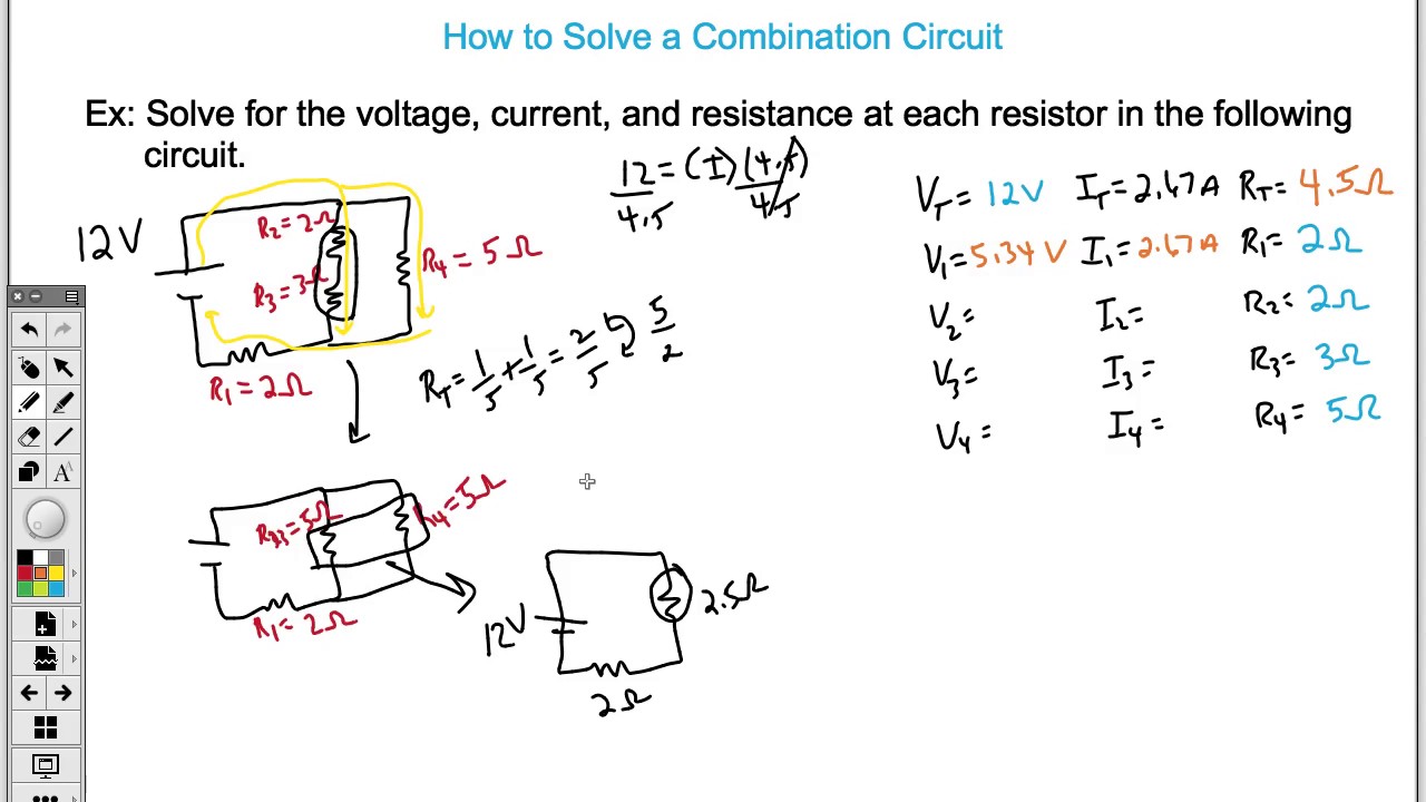 How to Solve a Combination Circuit (Easy)