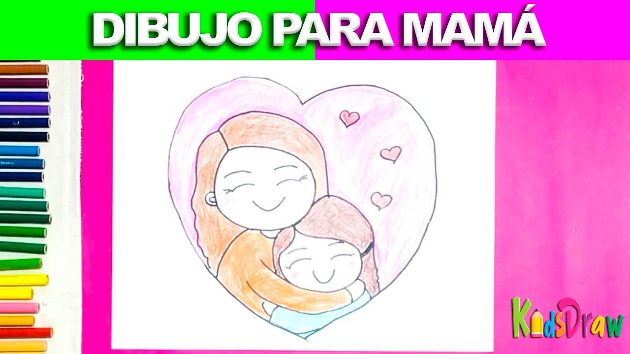 💖 Dibujos para el día de la madre fáciles y bonitos 💖 | Como dibujar una Mamá e hija kawaii 💖
