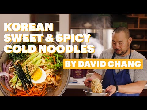 David Chang Makes Korean Sweet & Spicy Cold Noodles