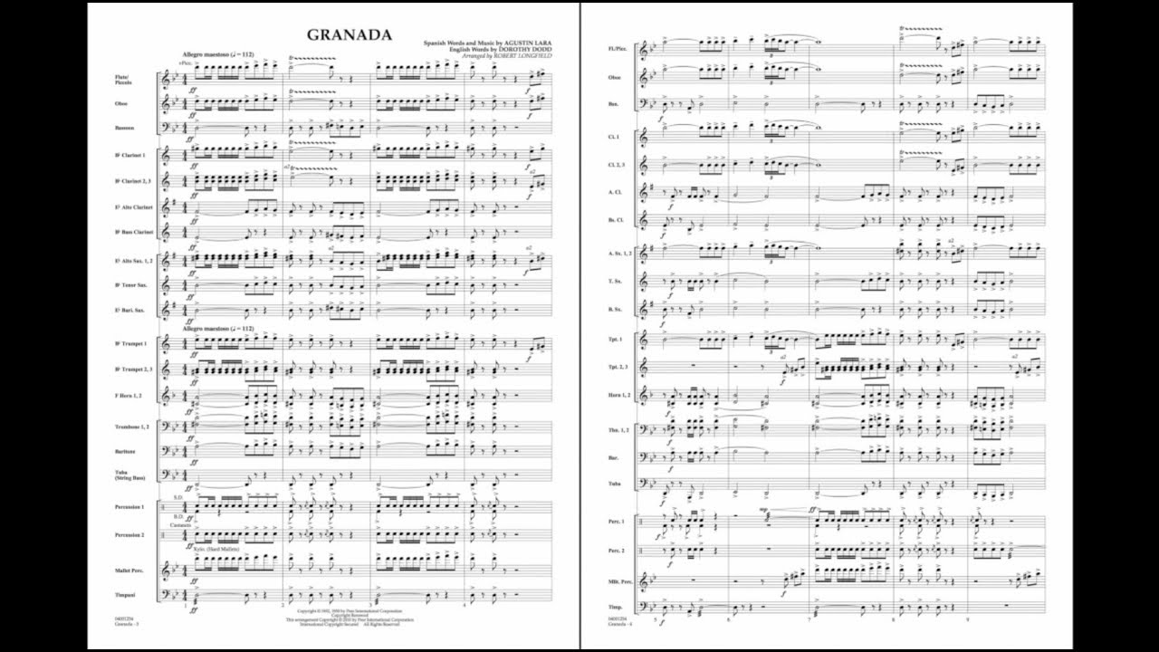 Granada arranged by Robert Longfield