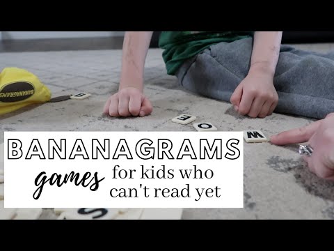 BANANAGRAMS GAMES FOR KIDS WHO CAN'T READ (YET) | LETTER RECOGNITION ACTIVITIES | GAMESCHOOLING