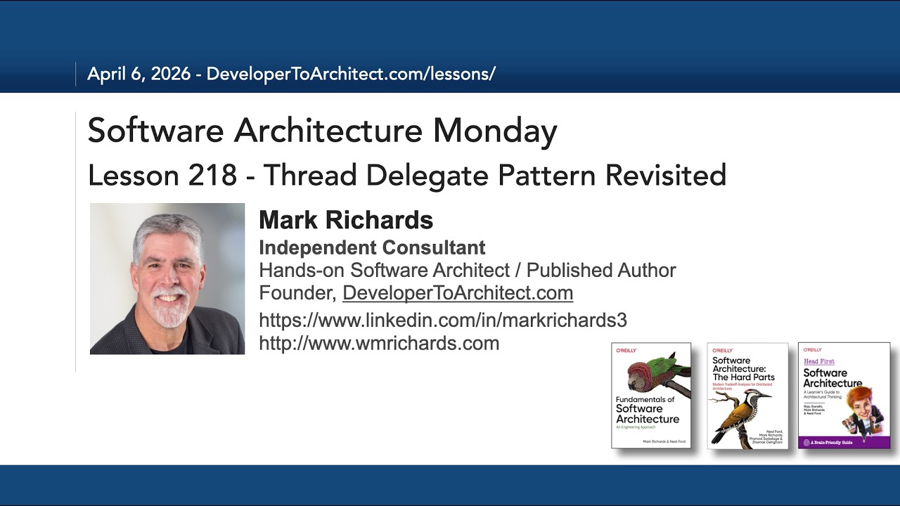 Lesson 218 - Thread Delegate Pattern Revisited