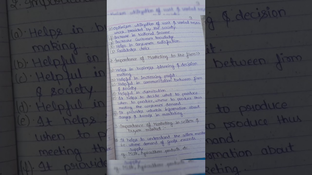 📚 📚 make a Notes on Marketing management #study #notes_making #studywithme #mba #viral #shorts