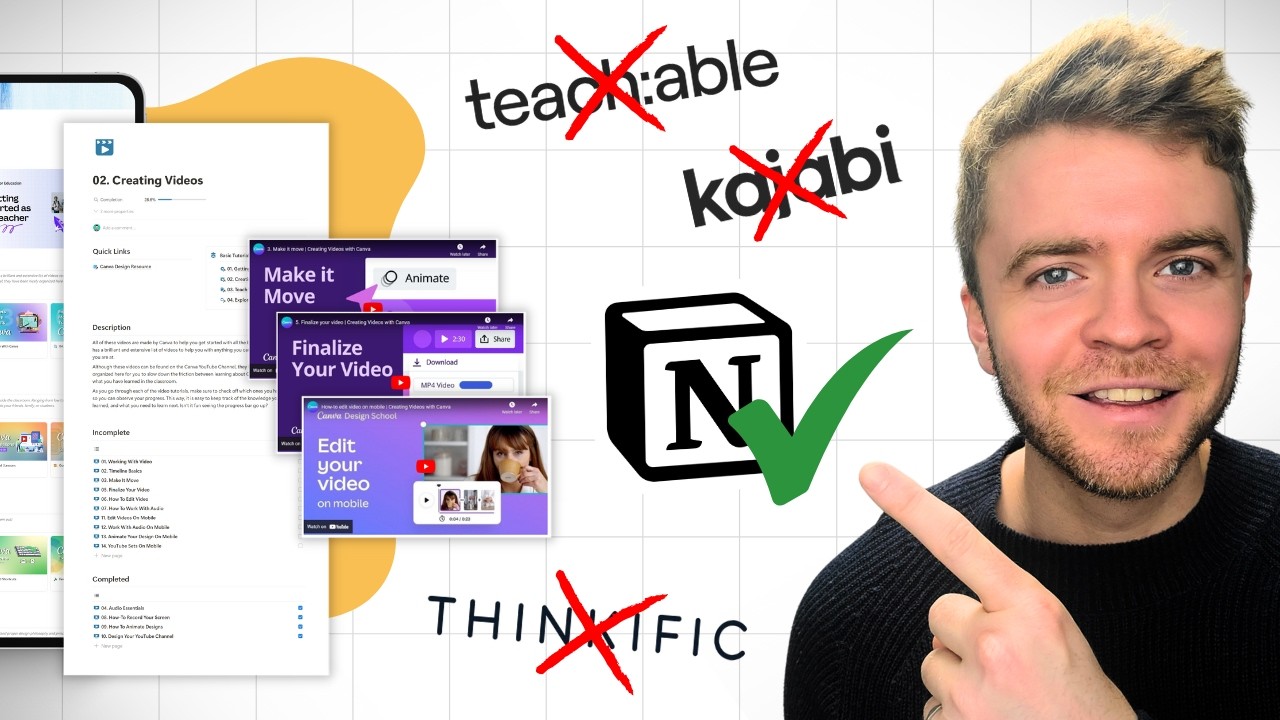 How to Create an Online Course in Minutes (Notion Tutorial)