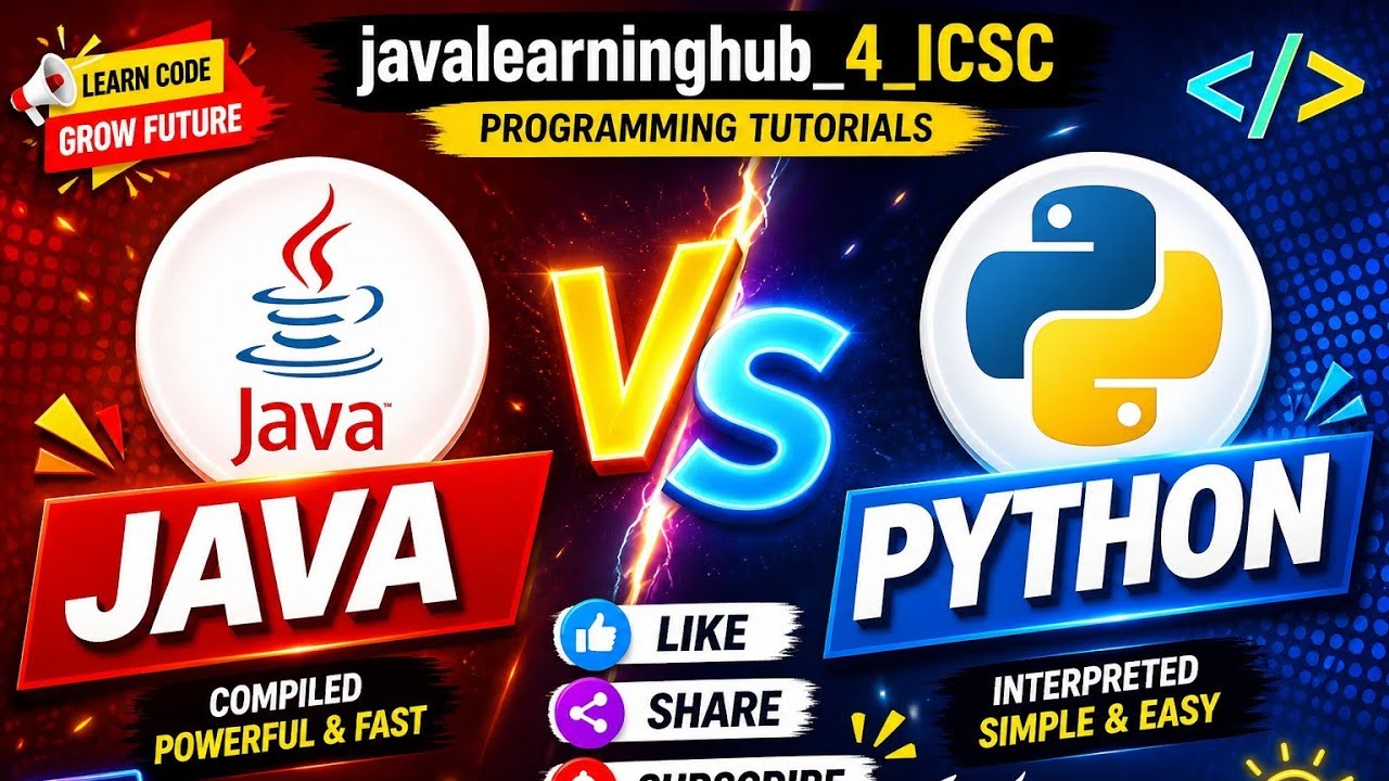 Java VS Python | Which one is the Best | javalearninghub_4_ICSC