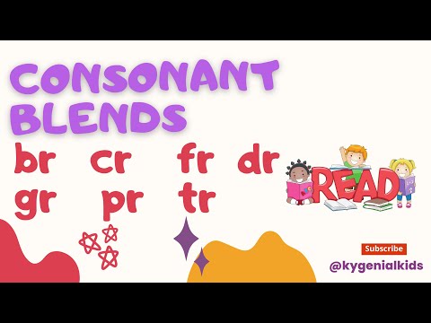 Beginning Consonant Blends with R | Learn to Read: br, cr, dr, fr, gr, pr, tr