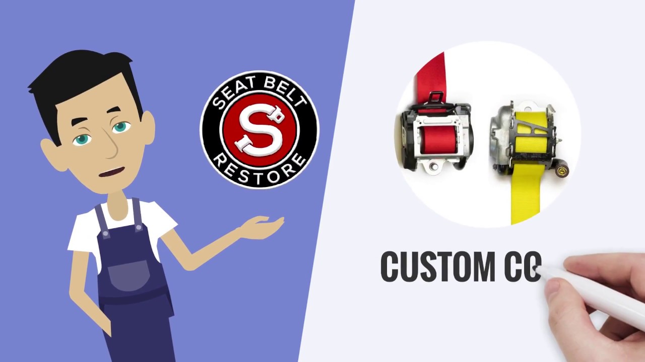 Custom Color Seat Belts - Seat Belt Webbing Replacement Service from Seat Belt Restore in California