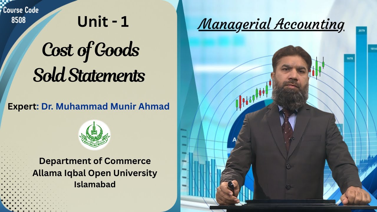 Managerial Accounting | 8508 | Program 2 | Cost and Management Accounting System | AIOU