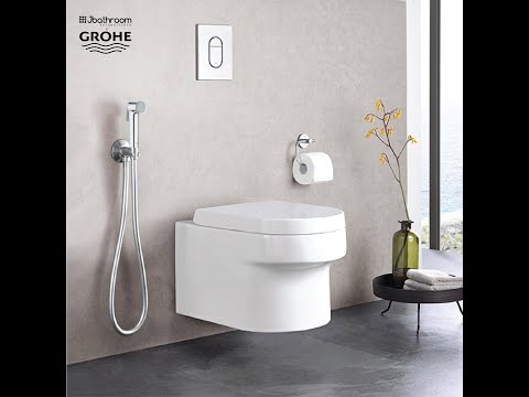 GROHE 26358000 Tempesta-F Trigger Spray 30 wall holder set with self-closing angle valve, 1 spray