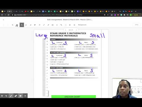 How to Read the STAAR Reference Sheet for the Conversion Side.