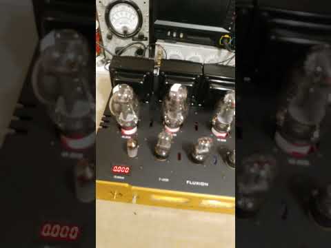 300B push pull dual mono Filament & VU meter test, FLUXION F-2430. 허송세월 공학실험실