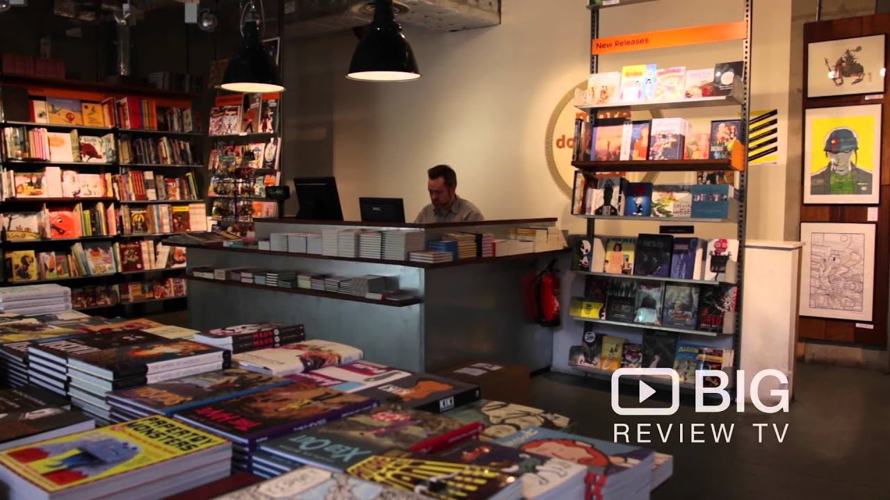 Gosh Comics Book Store in Soho London selling different types of Comics and Graphic Novels