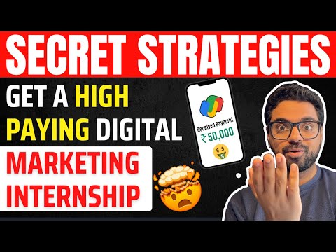 How to get TOP Digital Marketing INTERNSHIPS (without EXPERIENCE) in less than 30 days!!