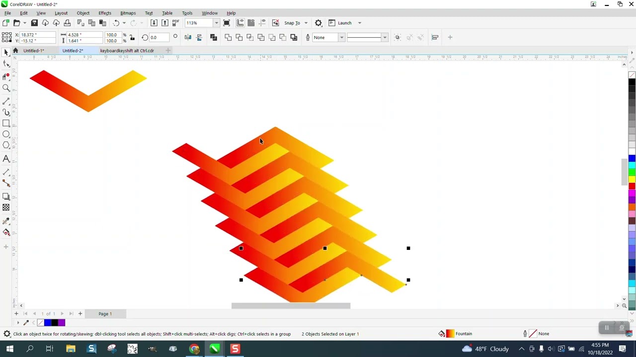Corel Draw Tips & Tricks Easy Pattern to draw Part 2