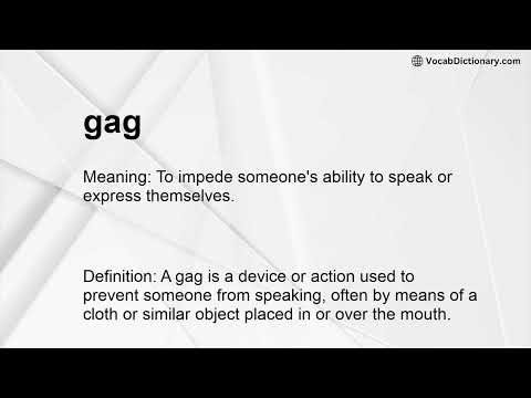 gag Meaning