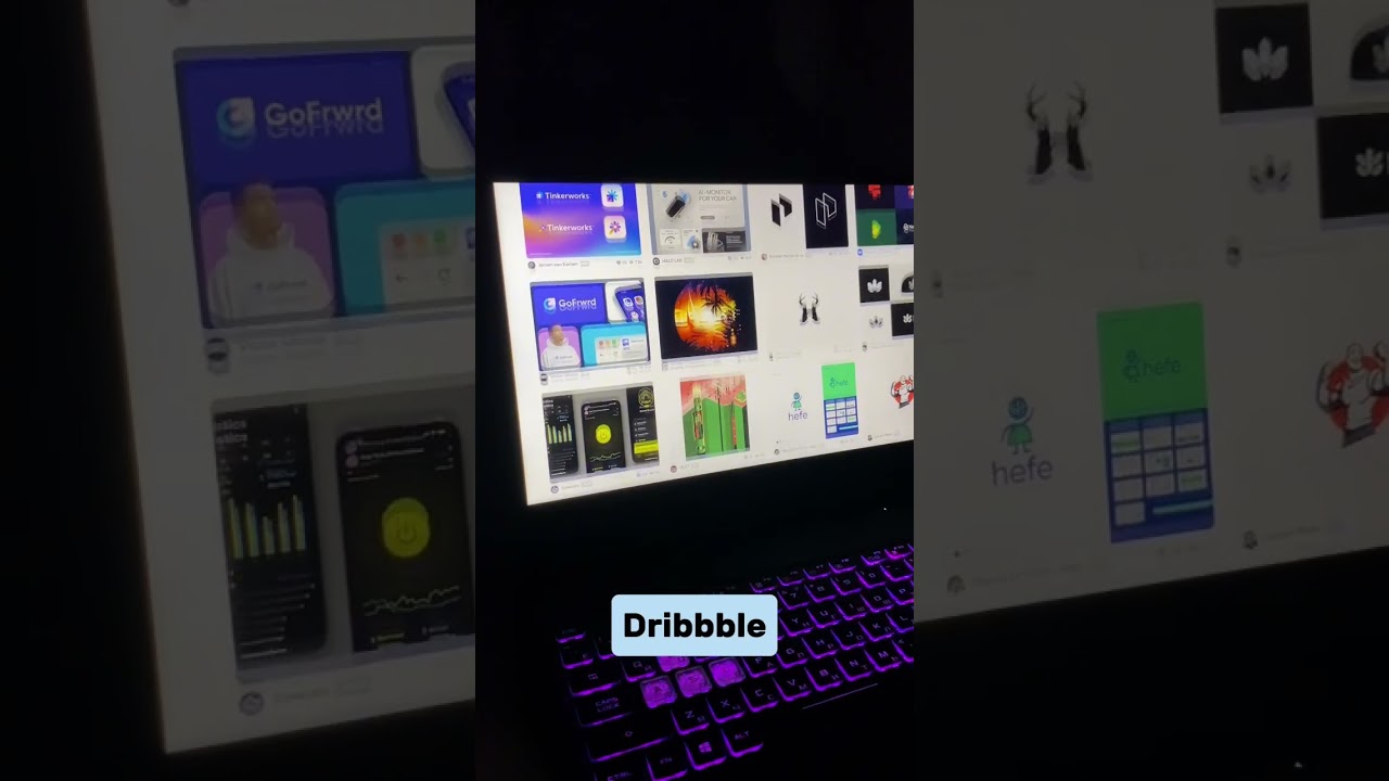 Use these websites for inspiration and viewing experience🔥 #webdesign #dribbble #awwwards #behance