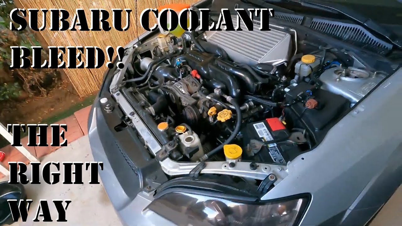 How to Properly Bleed a Subaru Cooling System!!