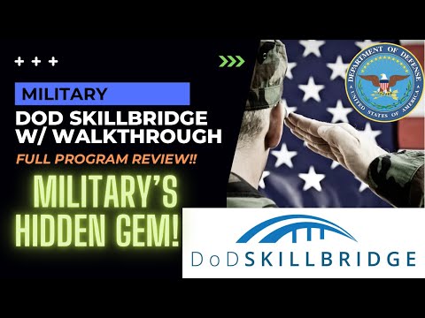 DOD SKILLBRIDGE PROGRAM REVIEW (HIDDEN GEM) w/ WALKTHROUGH