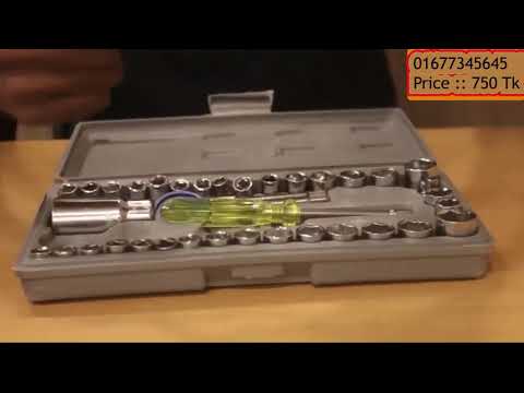 40 pcs Combination Socket Wrench Set