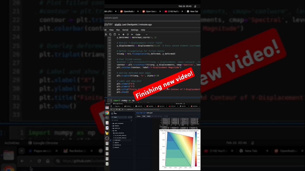 HOW to Make a FEM Python Solver in 15 mins