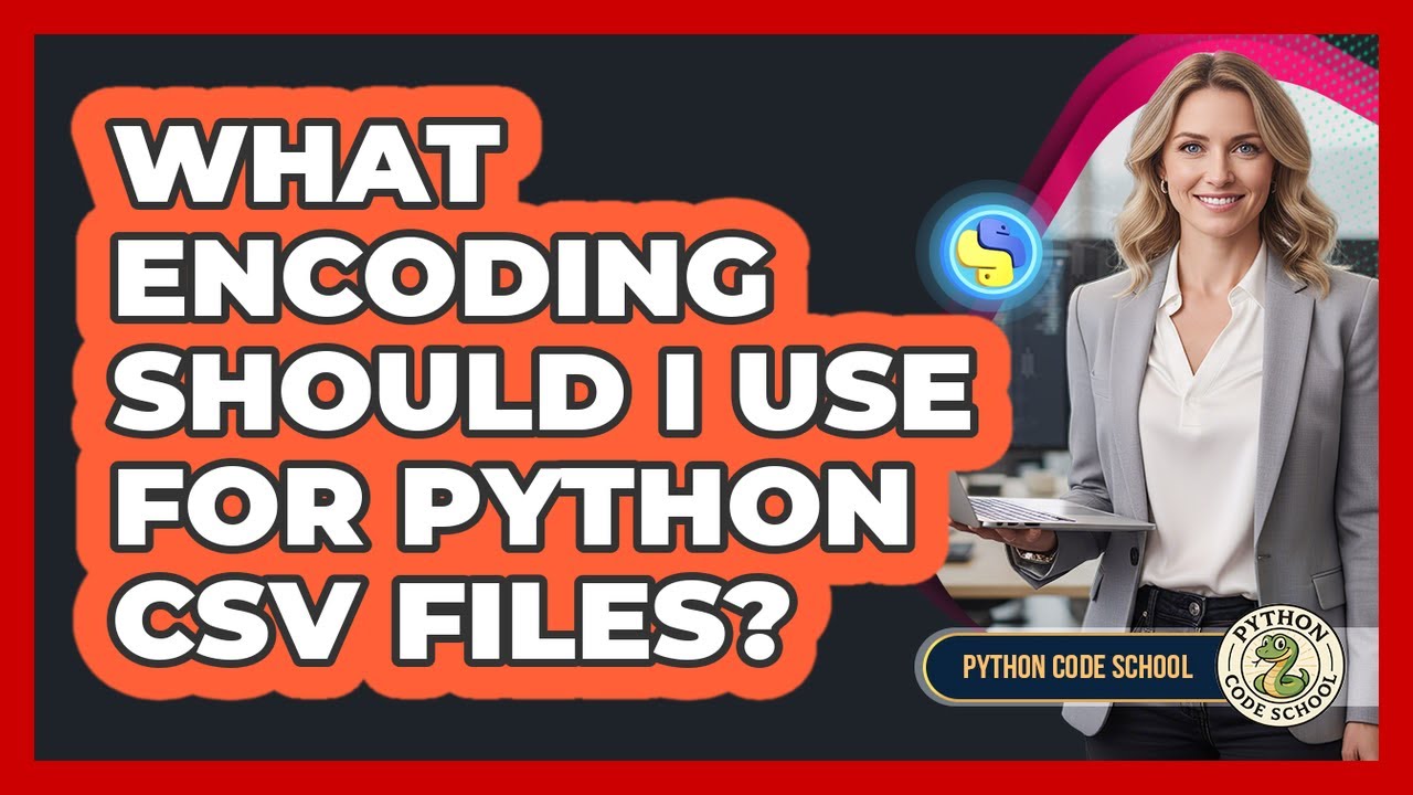 What Encoding Should I Use For Python CSV Files? - Python Code School