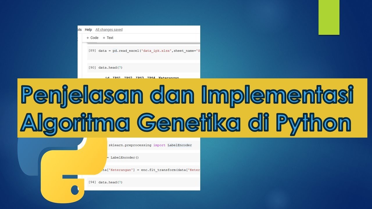 Penjelasan Algoritma Genetika dan Implementasi di Python. Tutorial Algoritma Genetika Python