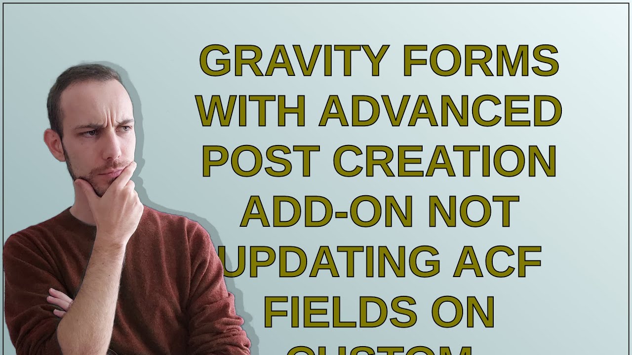 Gravity Forms with Advanced Post Creation Add-On not updating ACF fields on custom taxonomy