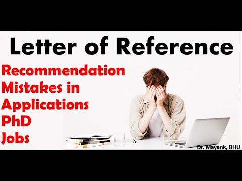Letter of Reference II Name of Referees II Recommendation letter ✉️ for applications