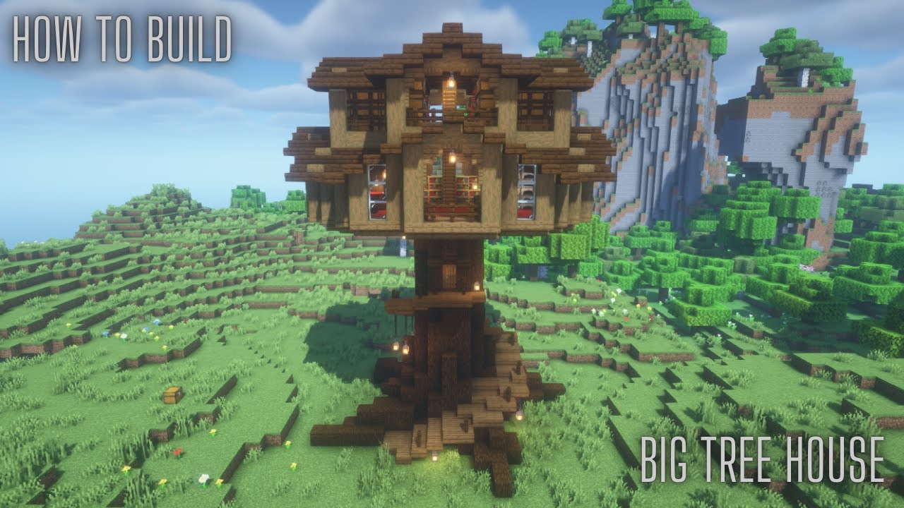 Minecraft: How To Build Big Tree House - Minecraft Builders