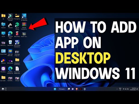 How To Add Apps To Desktop on Windows 11 | Windows 11 | Видео