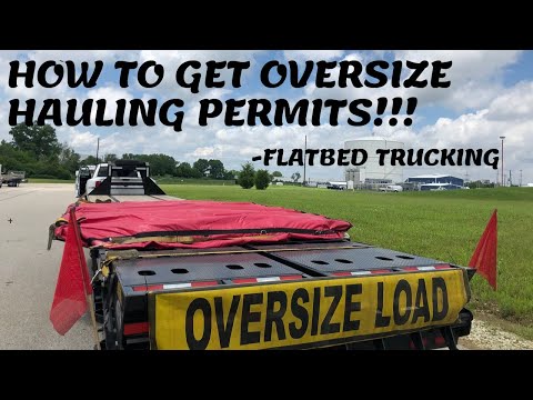 FLATBED AND HOTSHOT TRUCKING- HOW TO GET OVERSIZED LOAD HAULING PERMITS! MAKE MORE MONEY$$$