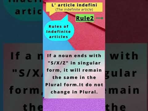 French indefinite Article (French Essentials Lesson 2) #shorts