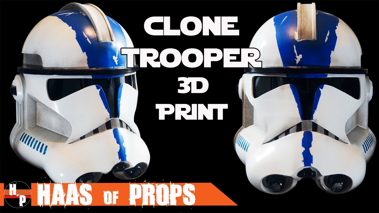 Star Wars Clone Trooper Helmet 3D Print Assemble | 501st Clone Trooper - How to Hide Seams