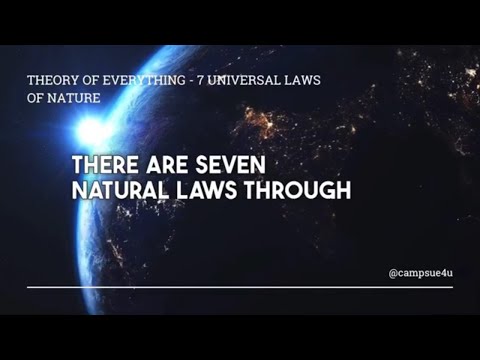 β‘οΈThe 7 Natural Laws of the Universe π