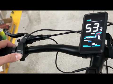 cruise control setting by yolin display for cmacewheel ebikes