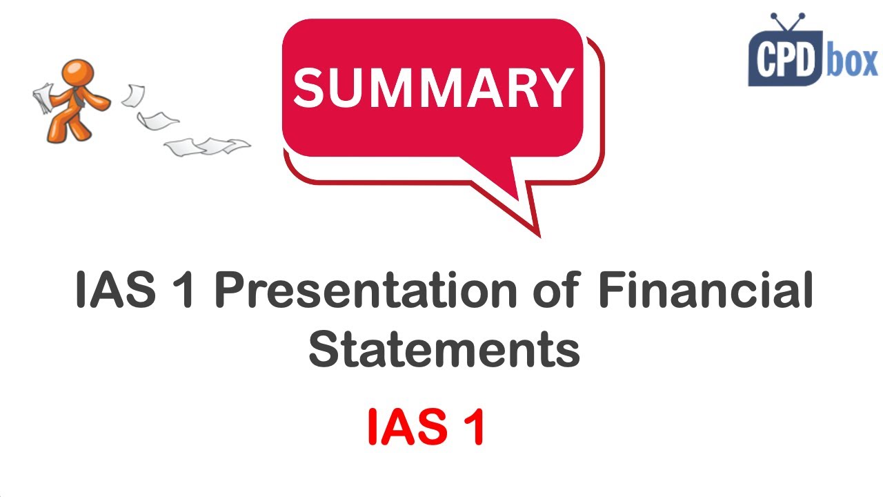 IAS 1 Presentation of Financial Statements: Summary - applies in 2026