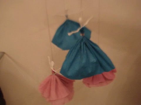 dancing doll from tissue paper | example82269