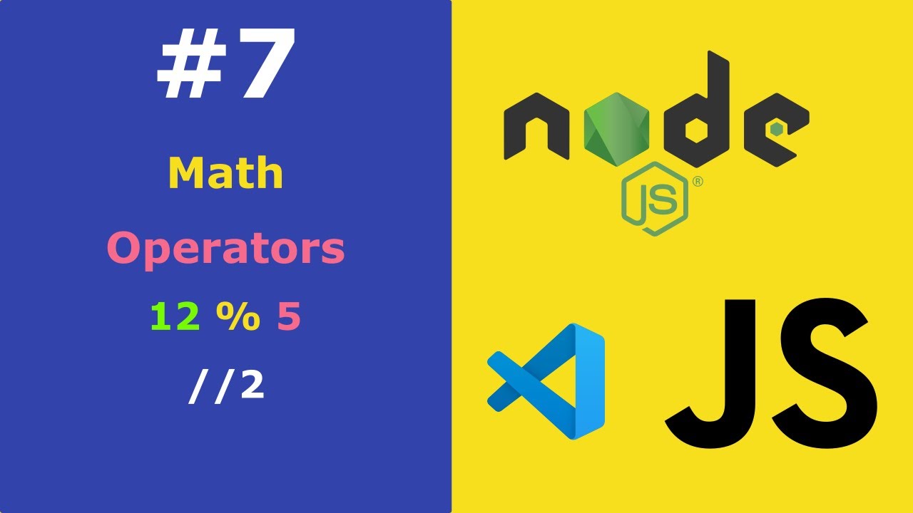 JavaScript for Beginners Lesson #7 Math Operators (Arithmetic Operators in JavaScript)