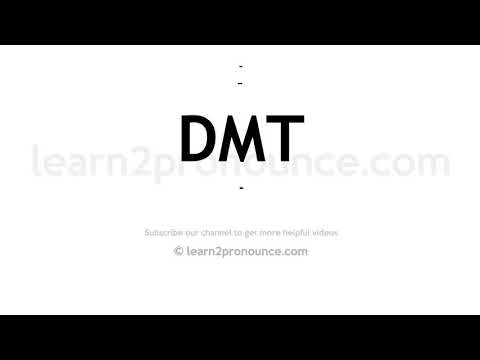 How to pronounce Dmt | English pronunciation