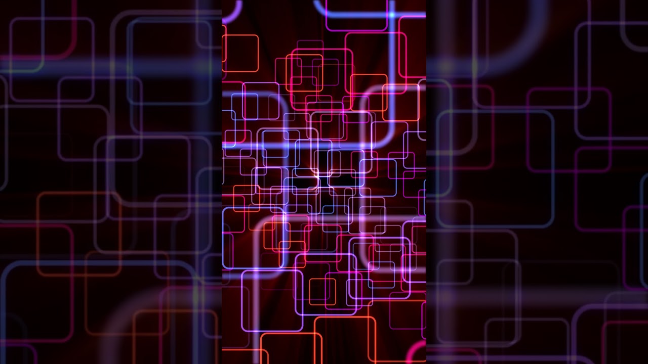Glowing Neon Squares Pattern Abstract Tunnel Background VJ Loops #vjloops #clubvisuals #visual