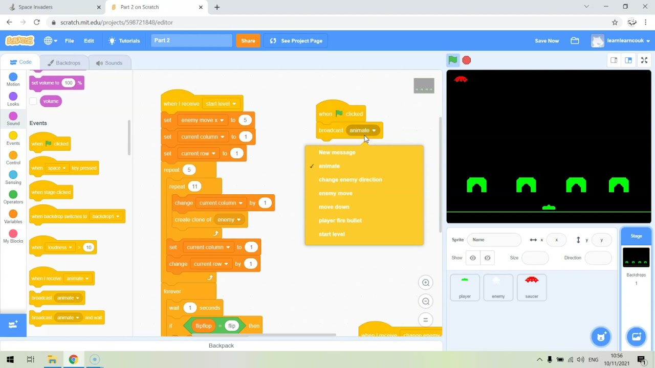 Part 2 - Scratch Space Invaders Tutorial