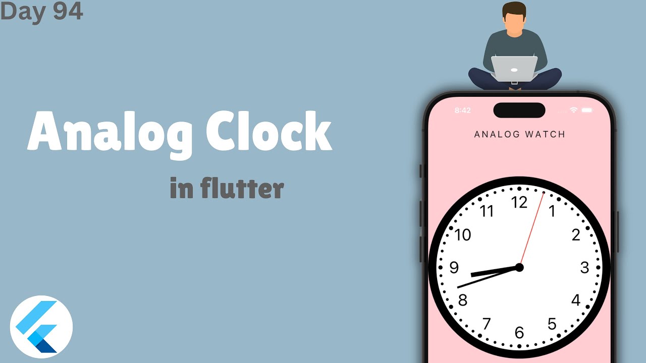 How to Create an Analog Clock in Flutter | Step-by-Step Flutter Tutorial