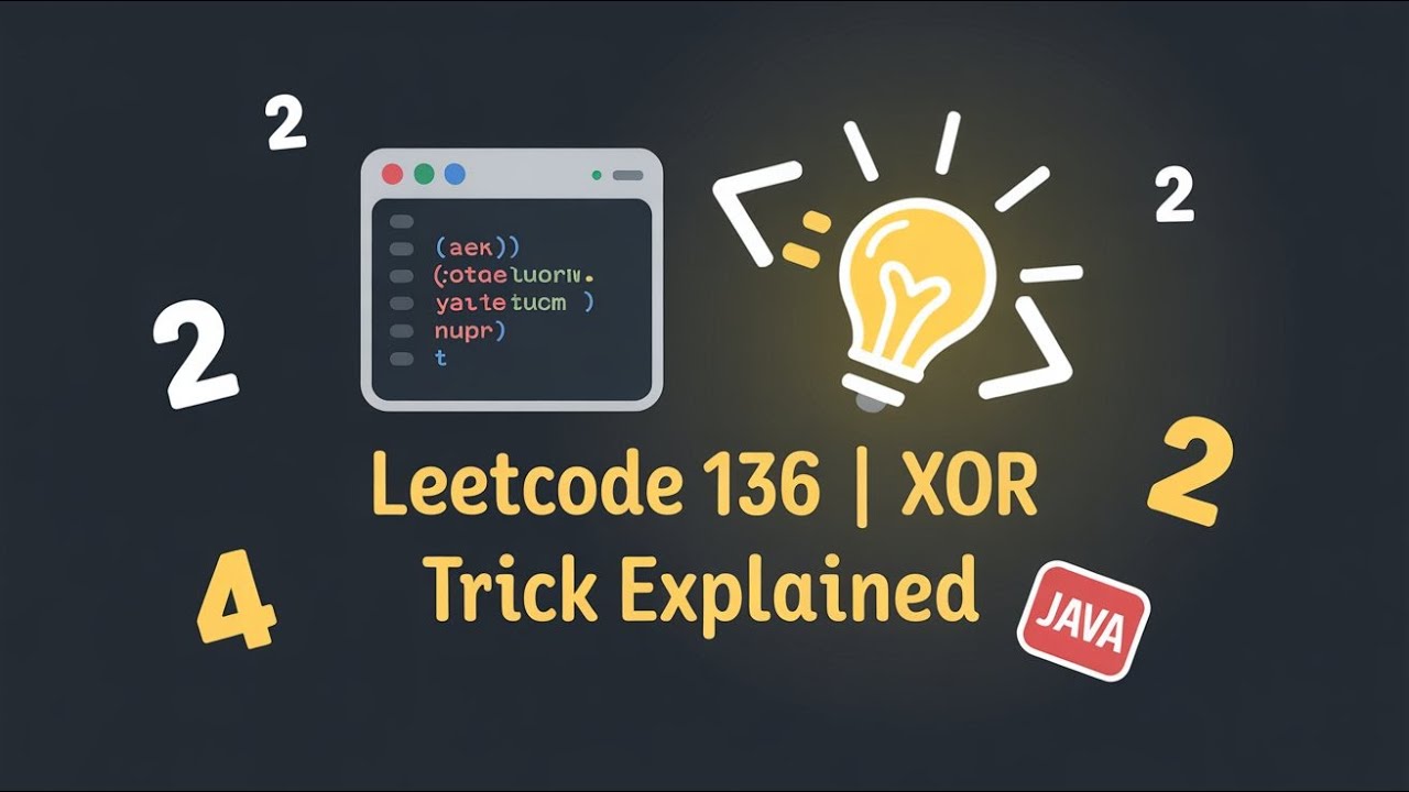 Single Number LeetCode 136 🔥 | Java Solution Explained with XOR Trick