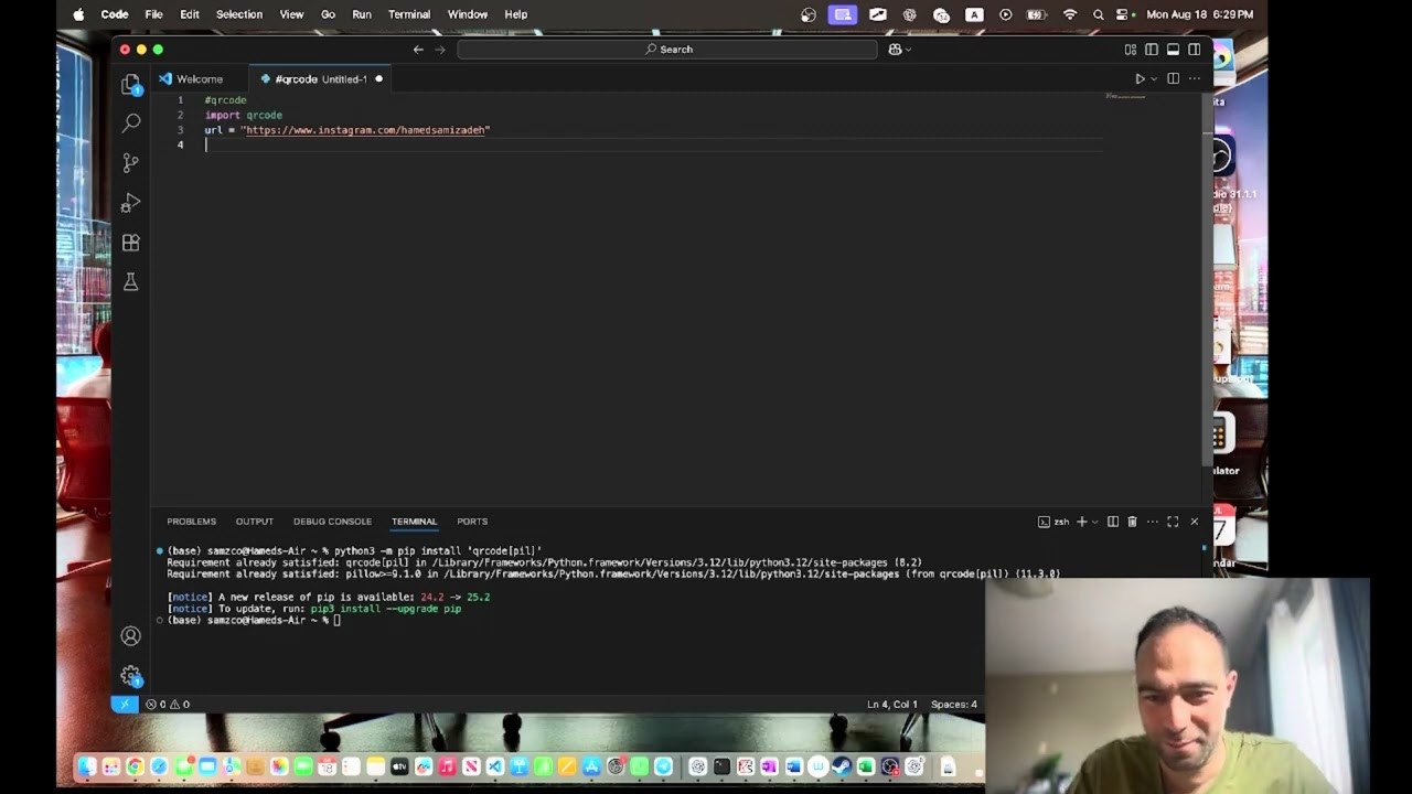 How to Create a QR Code in Python (Instagram + Google Maps Example)