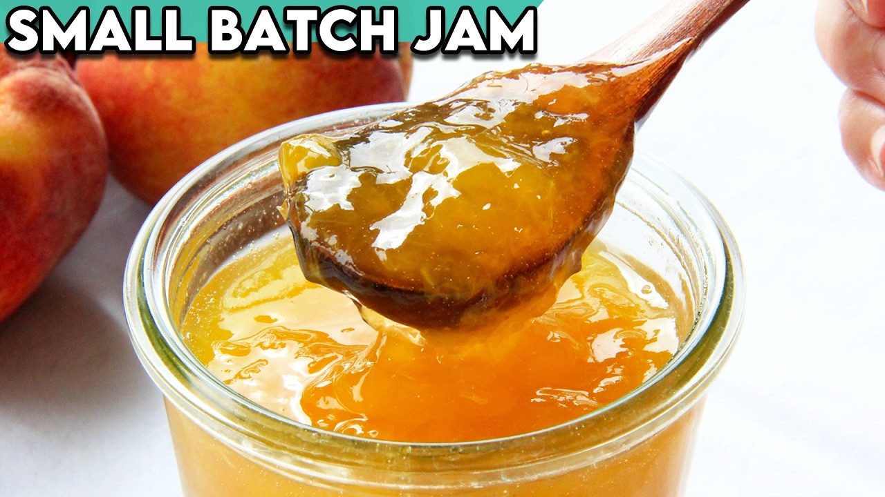 EASIEST Homemade Peach Jam Recipe | Small Batch Recipe!
