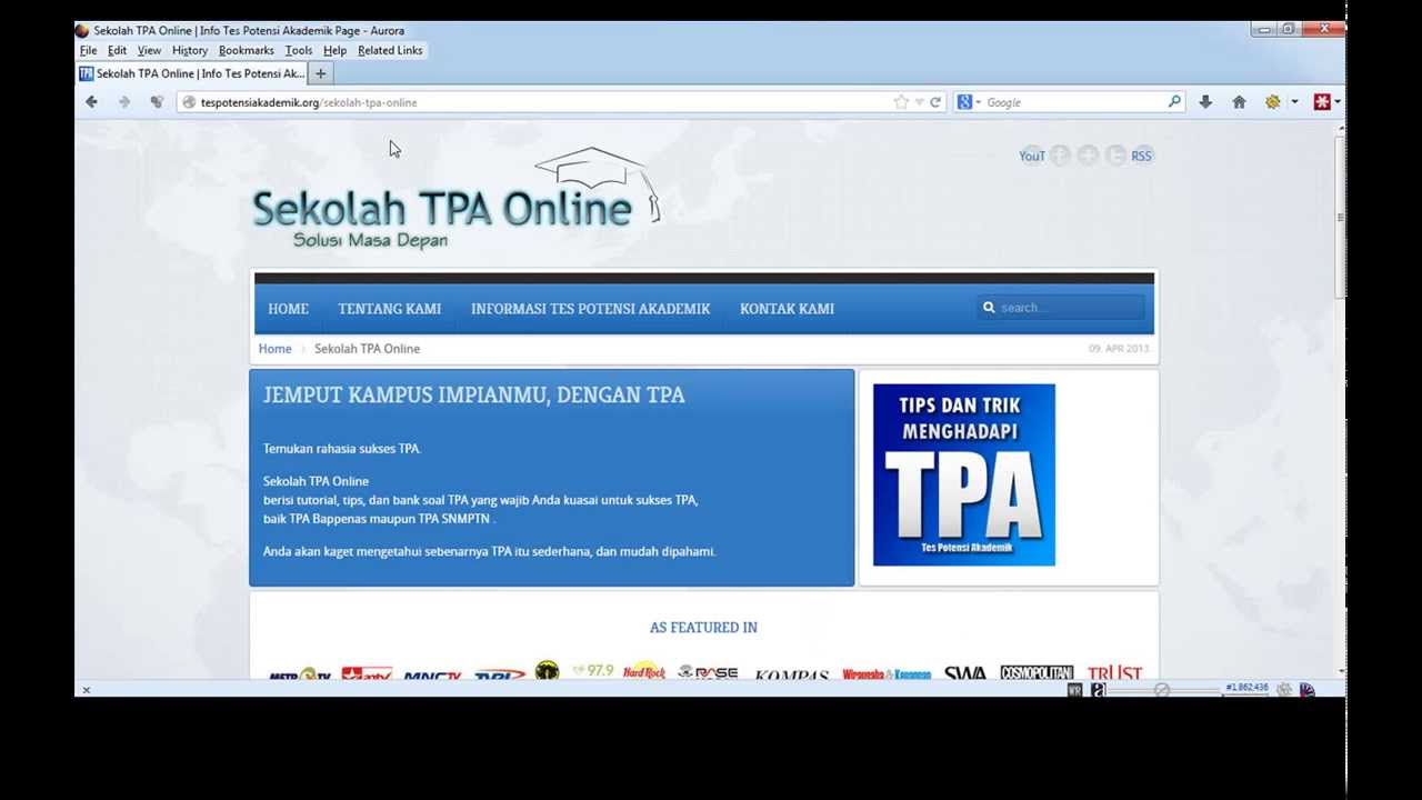 Cara Aktivasi Ebook TPA di Sekolah TPA Online