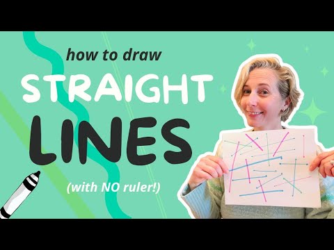 How to draw STRAIGHT LINES (without a ruler)