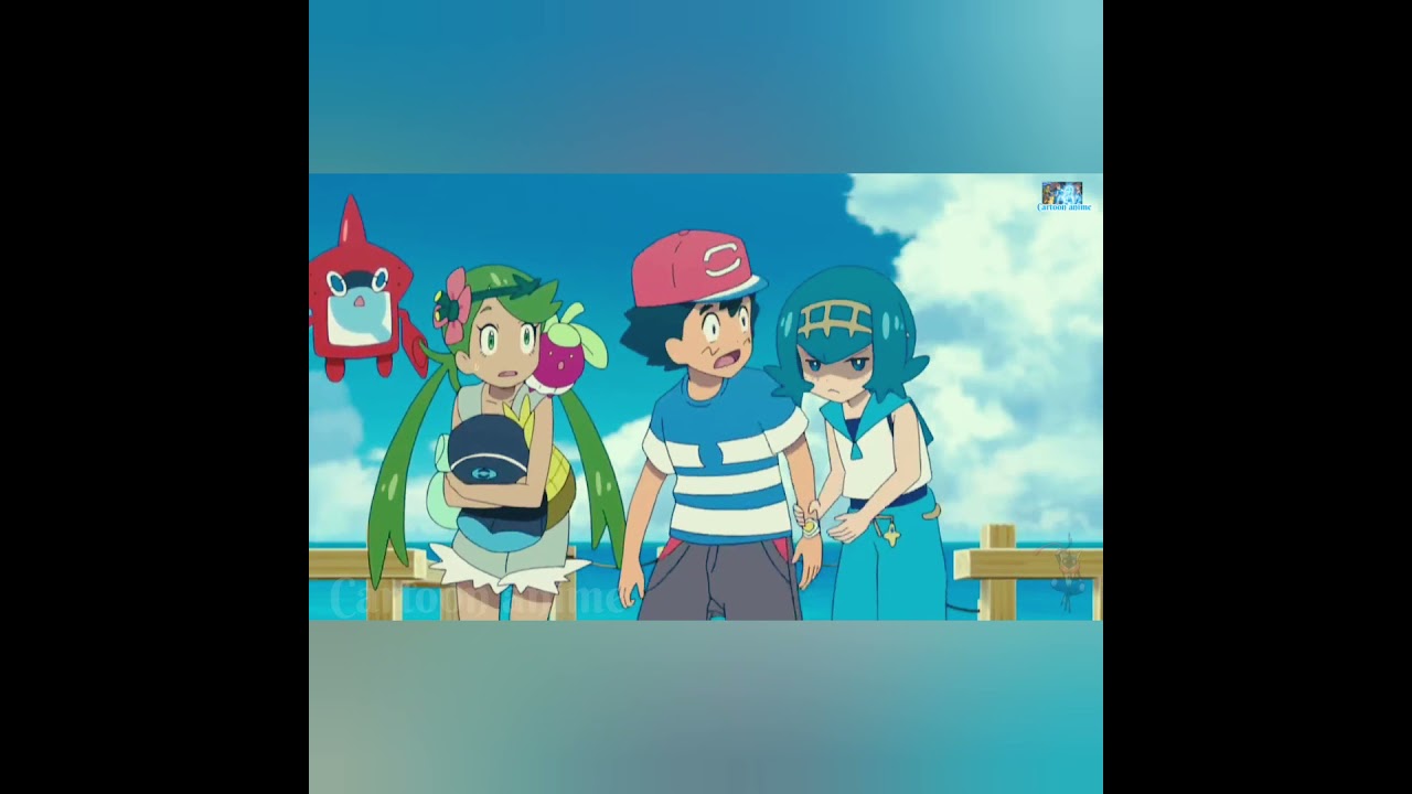 Lana, honestly trusted for ash #and ash so shocked😱🙀🤯##POKEMON SUN AND Moon🌙 Cartoon anime